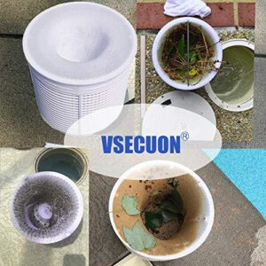 VSECUON Pool Skimmer Socks,30 Pack Pool Filter Socks Reusable Pool and Spas Filters Baskets Skimmer Savers (30)