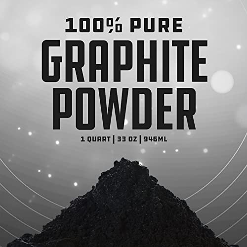 100% Pure Graphite Powder - 2 Pound Bag - 1 Quart - 32 oz - Highest Quality - Used as a Lubricant for Locks, Bearings, Fishing reels, and More - Ecoxall Chemicals