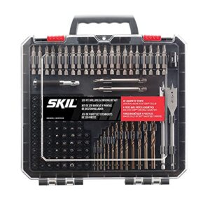 skil 120pc drilling and screw driving bit set with bit grip - smxs8501