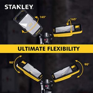 Stanley Led Work Light with Stand 7000-Lumen Portable Corded LED Portable Job Site Lighting 4000K 80W Indoor Outdoor Lighting