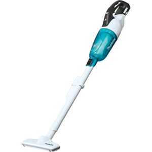 makita xlc03zwx4 18v lxt lithium-ion brushless cordless vacuum, trigger w/lock, tool only, white