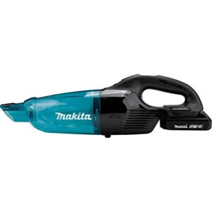 Makita XLC04R1BX4 18V LXT Lithium-Ion Compact Brushless Cordless 3-Speed Vacuum Kit, W/Push Button (2.0Ah)