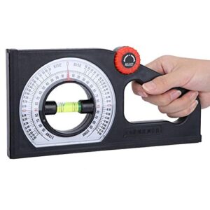 Level Slope Angle Gauge, Digital Level Engineering Slope Level Meter Angle Slope Measuring Tool(Without magnetic)