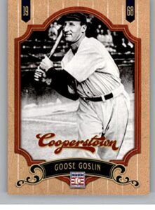 2012 panini cooperstown hof #122 goose goslin tigers (hall of fame member) mlb baseball card nm-mt