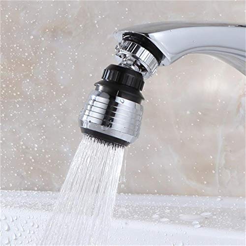 2PCS 360-Degree Swivel Kitchen Sink Faucet Aerator with 2 Function Swivel Sprayer,Water Saving Bubbler Connector Swivel Tap Aerator Diffuser for Kitchen Bathroom …