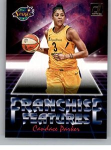 2019 donruss wnba franchise features basketball #10 candace parker los angeles sparks official wnba trading card from panini america