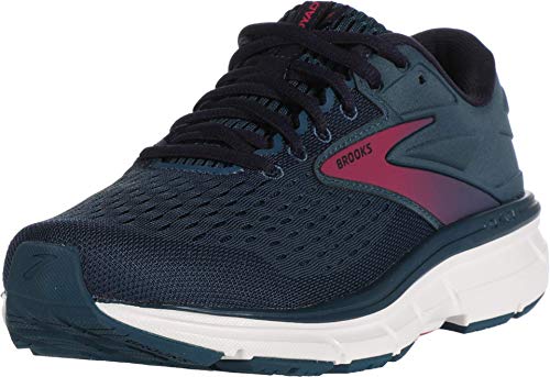 Brooks Women's Dyad 11 Running Shoe - Blue/Navy/Beetroot - 8.5 Medium