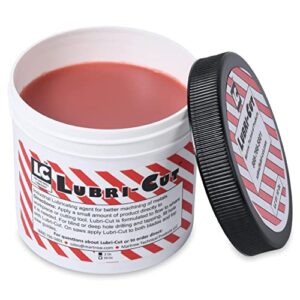 lubri-cut cutting paste for drilling metal - 10 oz tub | tapping & cutting wax | drill cutting fluid | drill cutting oil | saw blade lubricant | made in the usa