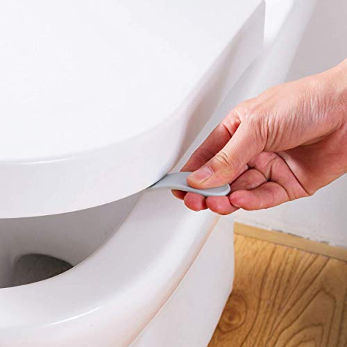 4 Pcs Fashion Toilet Seat Lifter，Avoid Touching Toilet Seat Handle Seat Cover Lifter，Handle Hygienic Clean, Adhesive,Hygiene(Four-Color)