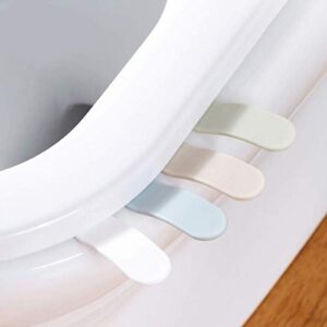 4 Pcs Fashion Toilet Seat Lifter，Avoid Touching Toilet Seat Handle Seat Cover Lifter，Handle Hygienic Clean, Adhesive,Hygiene(Four-Color)