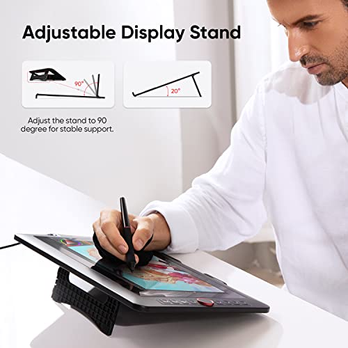 XPPen Drawing Tablet with Screen Full-Laminated Graphics Drawing Monitor Artist13.3 Pro Graphics Tablet with Adjustable Stand and 8 Shortcut Keys (8192 Levels Pen Pressure, 123% sRGB)