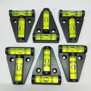 3x T Level with Screws Cross Check Trailer Leveling Bubble Spirit Levels for Travel Trailers, Camper, Motorhome, Camera, Tripods, Machines