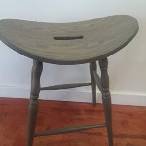 Solid wood, custom Handmade saddle stool