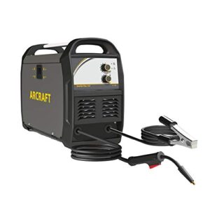 arcraft mig welder 140amp 110v/120v, flux core welder machine, igbt inverter with inner wire feeder, portable gasless welding kit, can load 10lb flux core wire.