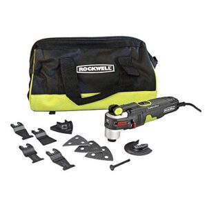 rockwell aw400 f80 sonicrafter 4.2 amp oscillating multi-tool with 9 accessories and carry bag