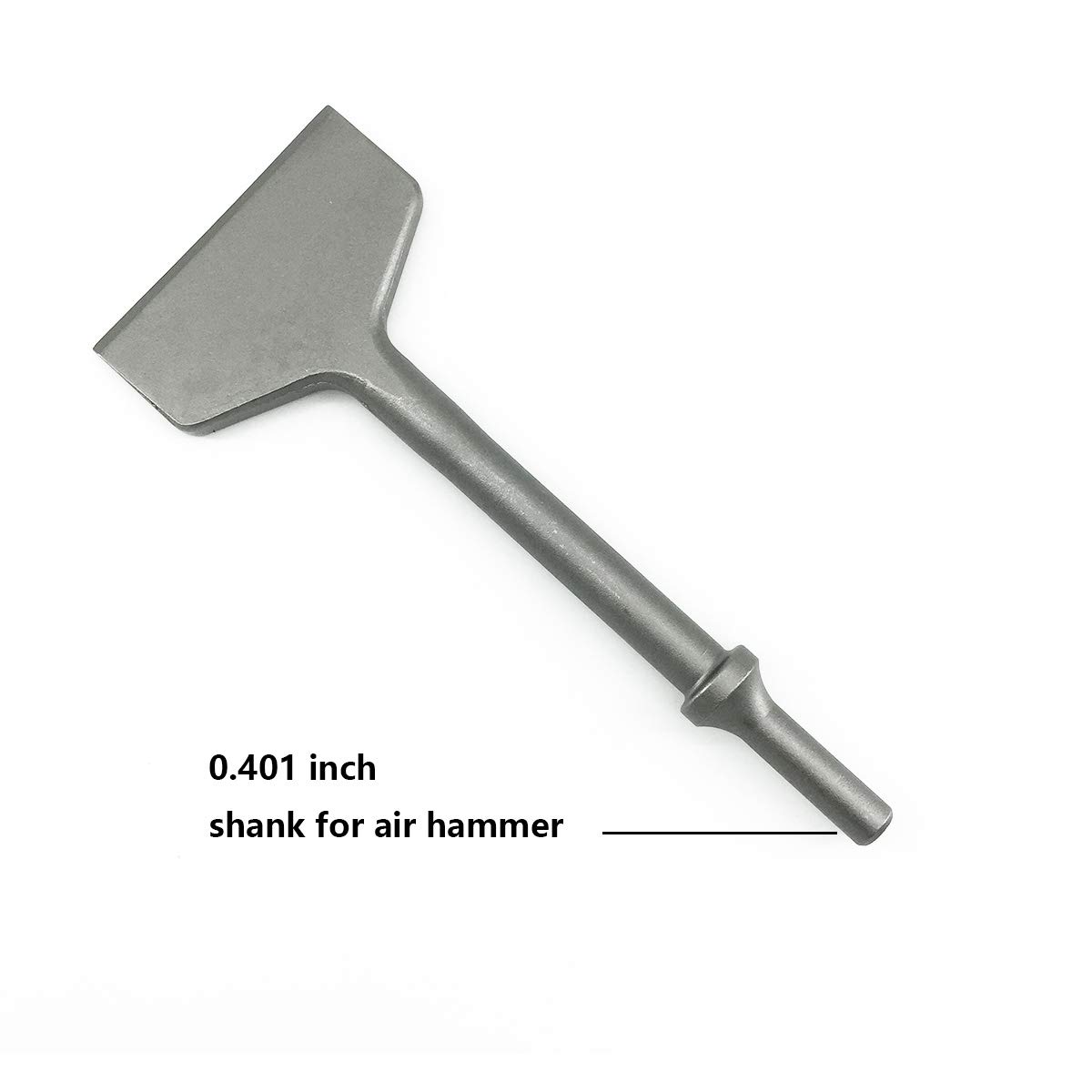 3 Inch Wide Air Chisel Bit Pneumatic Chisel 0.401 Inch Shank Tile & Thinset Scaling Chisel Thinset Scraper Wall and Floor Scraper Tile Remover Work with 0.401 Inch Air Hammer Air Chisel Hammer