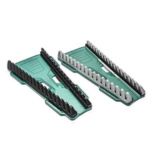 sata 16-slot reversible wrench racks, sae and metric, 2-pack - st95411