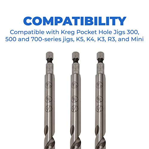 Kreg KPHA300 Easy-Set Pocket-Hole Drill Bit