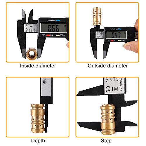 Digital Caliper, Sangabery 0-6 inches Caliper with Large LCD Screen, Auto - Off Feature, Inch and Millimeter Conversion Measuring Tool, Perfect for Household/DIY Measurment, etc