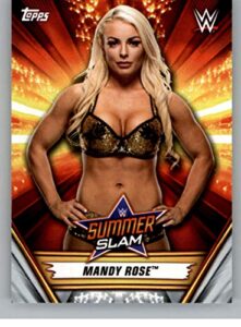 2019 wwe topps summerslam wrestling #47 mandy rose official wrestling trading card