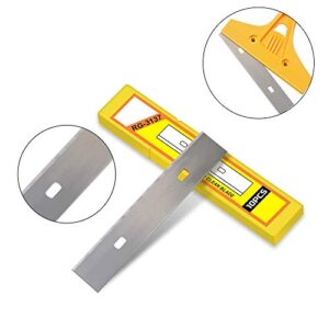 4" Scraper Blades 60 pcs Replacement Stainless Steel Razor Blade for Scraper to Remove Wallpaper Adhesive Vinyls