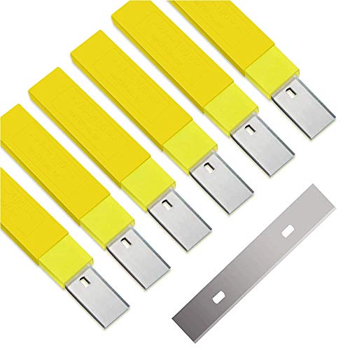 4" Scraper Blades 60 pcs Replacement Stainless Steel Razor Blade for Scraper to Remove Wallpaper Adhesive Vinyls