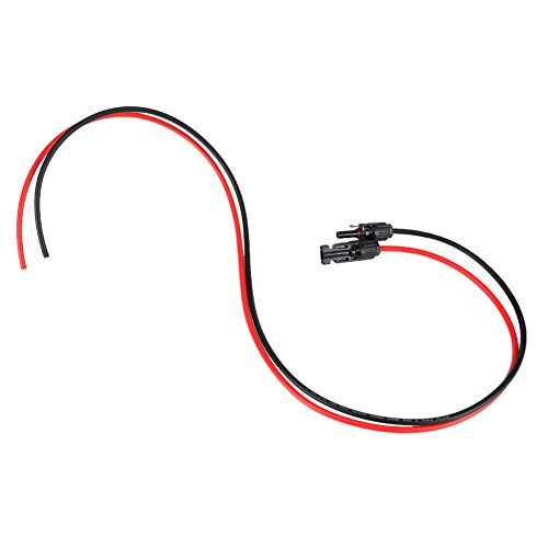 Solar PV Cable Extension Cords 2.5mm Pair of Solar Panel Wire Male & Female Connectors Red & Black 3.5 FT DC1000V 30A