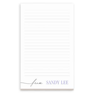 stylish from note style personalized notepad - custom desk pad - writing paper - to do list notepad