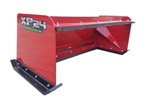 5' xp24 pullback skid steer snow pusher red