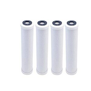 CFS – 4 Pack Activated Carbon Block Water Filter Cartridges Compatible with WHKF-DWH Models – Remove Bad Taste and Odor – Whole House Replacement Filter Cartridge – 10" Universal Filter Cartridge