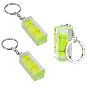 3pcs keychain spirit bubble level mini pocket tool 15x15x40mm spirit levels measuring layout tools