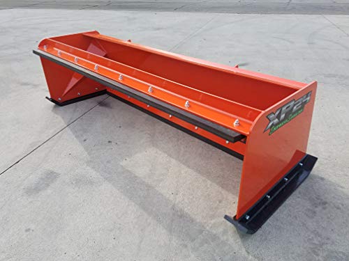 7' XP24 Pullback Skid Steer Snow Pusher Kubota Orange