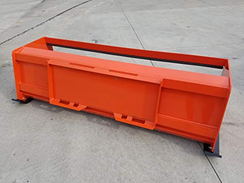 7' XP24 Pullback Skid Steer Snow Pusher Kubota Orange