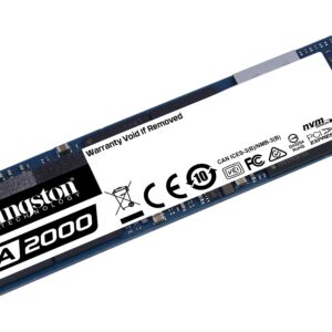 Kingston 250GB A2000 M.2 2280 Nvme Internal SSD PCIe Up to 2000MB/S with Full Security Suite SA2000M8/250G