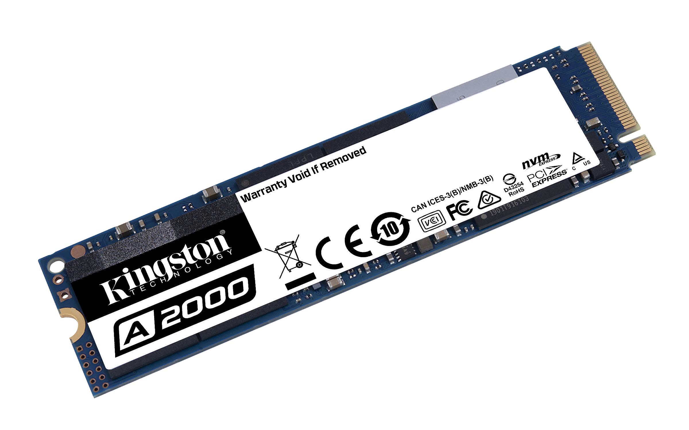 Kingston 250GB A2000 M.2 2280 Nvme Internal SSD PCIe Up to 2000MB/S with Full Security Suite SA2000M8/250G