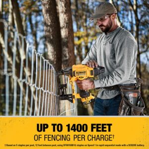 DEWALT 20V MAX* XR Crown Stapler, Cordless Fencing Kit, 9GA (DCFS950P2)