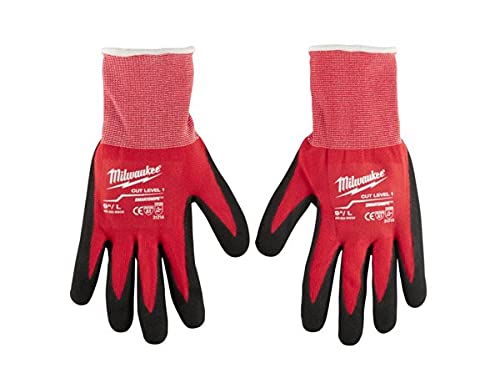 MILWAUKEE Cut 1 Dipped Gloves - S