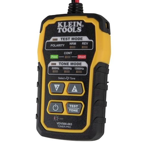 Klein Tools VDV500-820 Cable Tracer with Probe Tone Pro Kit for Telephone, Internet, Video, Data and Communications Cables