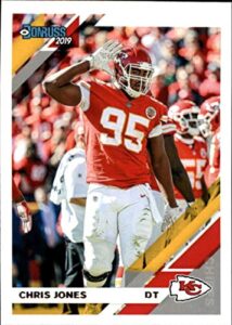 2019 donruss football #7 chris jones kansas city chiefs official nfl trading card from panini america