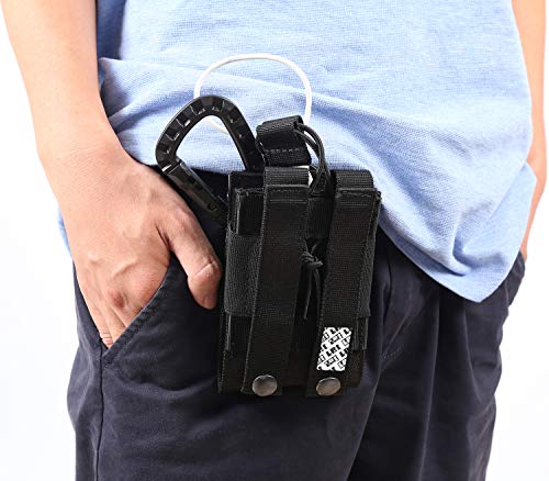 LefRight Multi Purpose MOLLE Compact Utility Gadget Phone Belt Holder Pouch Small with Carabiner