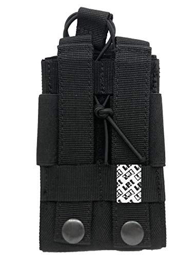 LefRight Multi Purpose MOLLE Compact Utility Gadget Phone Belt Holder Pouch Small with Carabiner