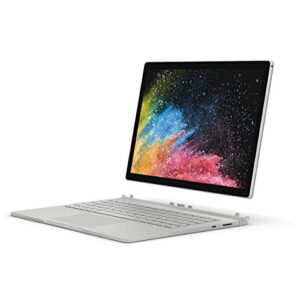 microsoft surface book, 256gb, 13.5, windows 10 pro, intel core i5, 8gb ram - silver (renewed)