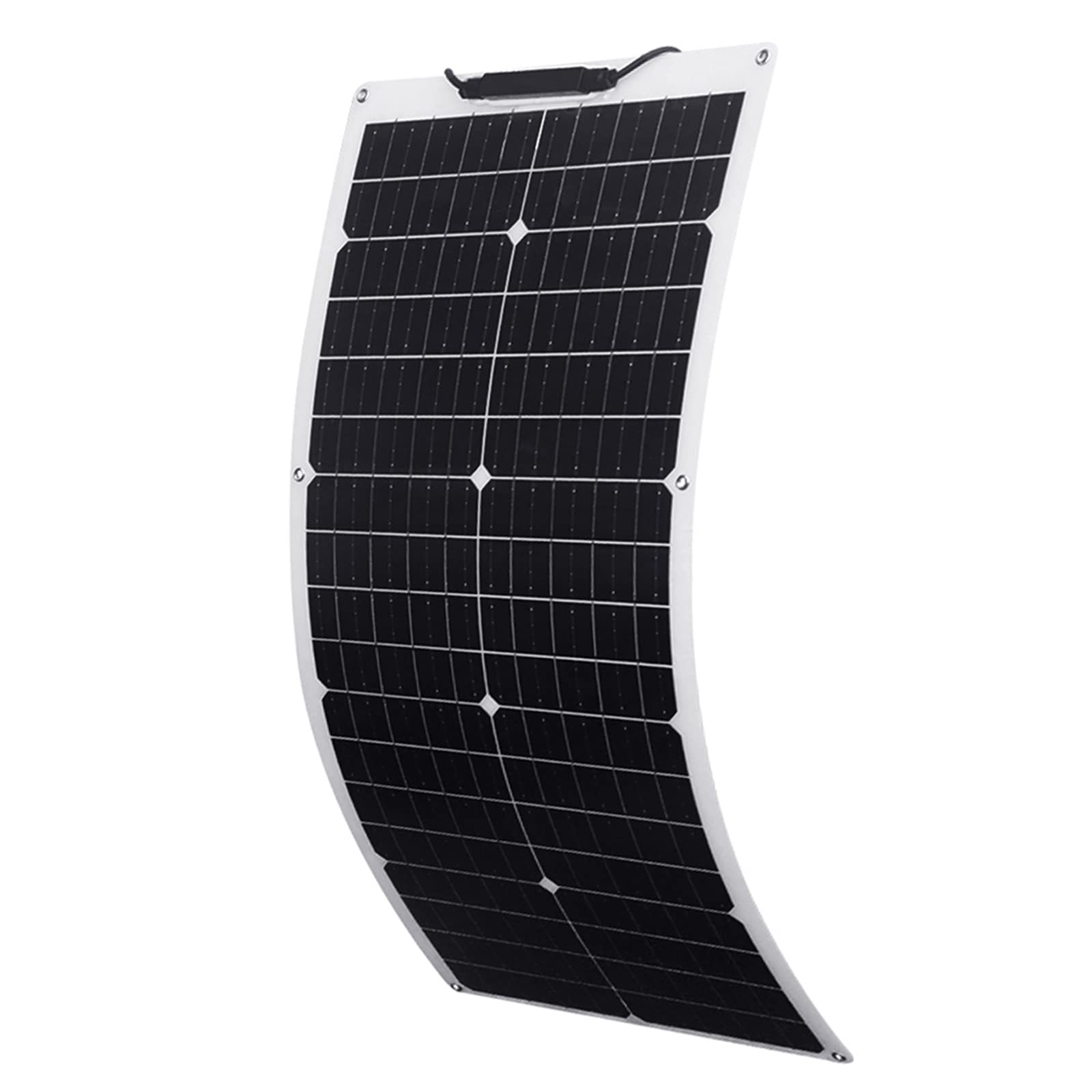 XINPUGUANG 50W 12V Solar Panel Flexible Battery Charger Monocrystalline with PV Connector for RV Boat Cabin Tent Car (50w)