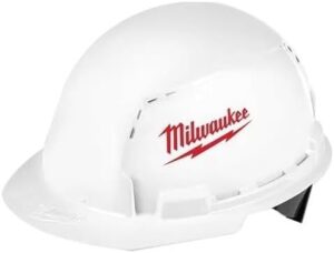 milwaukee bolt ratchet type 1 class c front brim hard hat white vented - case of: 1;