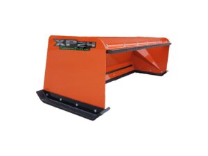 6' xp24 pullback skid steer snow pusher kubota orange