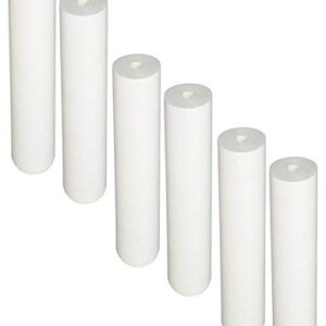 CFS – 6 Pack Sediment Water Filter Cartridges Compatible with PS5-10C Models – Remove Bad Taste & Odor – Whole House Replacement Water Filter Cartridge - 5 Micron - White