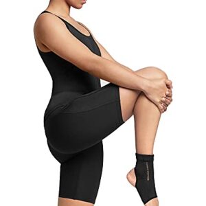 Tommie Copper Performance Compression Ankle Sleeve, Unisex, Men & Women, Breathable Extra Support Sleeve for Joint & Muscle Support - Black, Medium