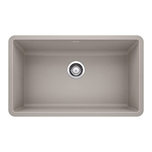 Precis 30in. Single Bowl Kitchen Sink, Concrete Gray