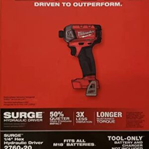 Milwaukee M18 FUEL SURGE 18-Volt Lithium-Ion Brushless Cordless 1/4 in. Hex Impact Driver (Tool-Only) (Non-Retail Packaging)