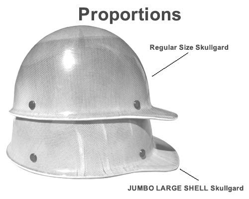 Texas America Safety Company MSA Skullgard (Large Shell) Cap Style Hard Hats with STAZ ON Suspension - Natural Tan